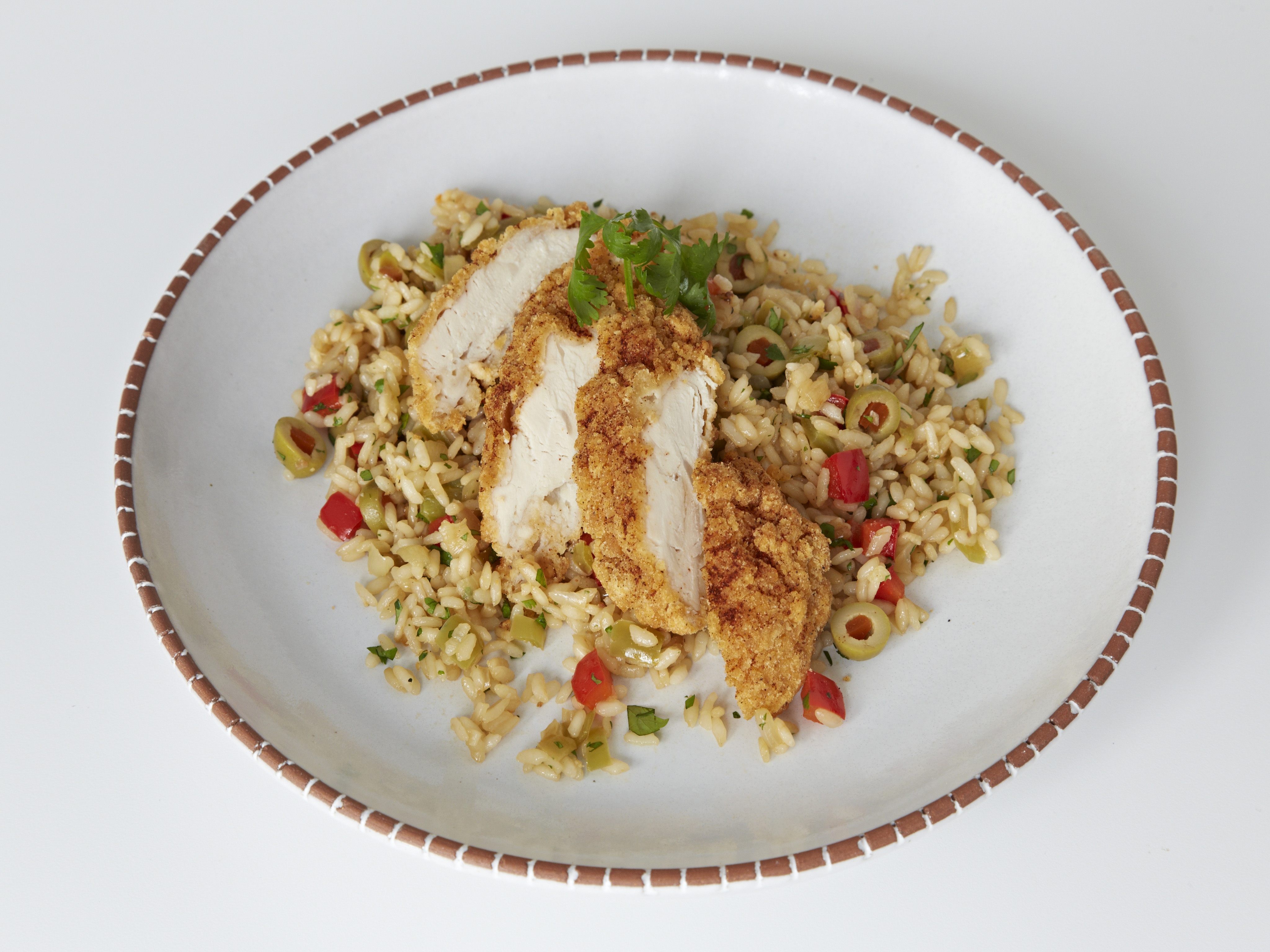 Arroz con Crunchy Pollo Recipe - Chef's Resource Recipes