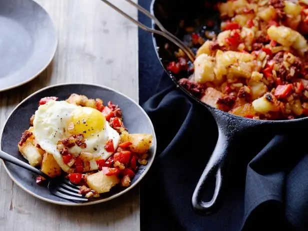 Yuca Hash Browns with Chorizo Recipe | Food Network Kitchen | Food Network