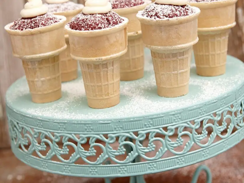 Texas Pete® Red Velvet Cones Recipe | Food Network