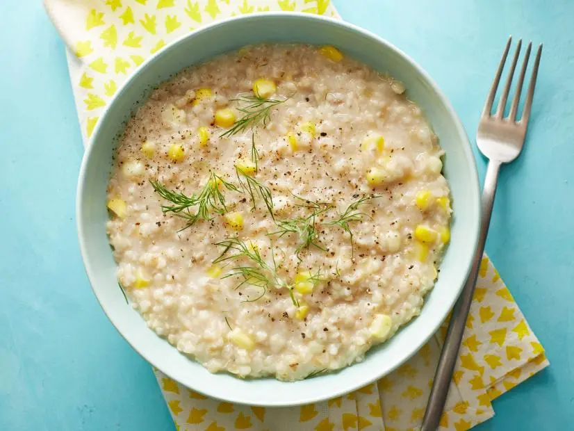 Corn-and-Oat Risotto Recipe | Food Network Kitchen | Food Network