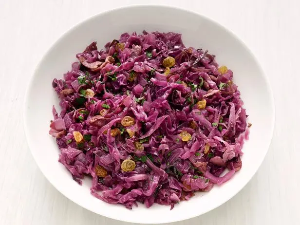 Braised Red Cabbage with Raisins Recipe | Food Network Kitchen | Food ...