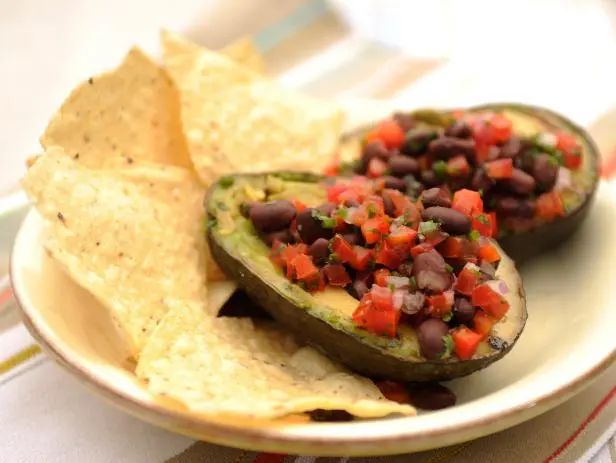 Grilled Avocado Stuffed with Black Bean Salsa Recipe | Food Network