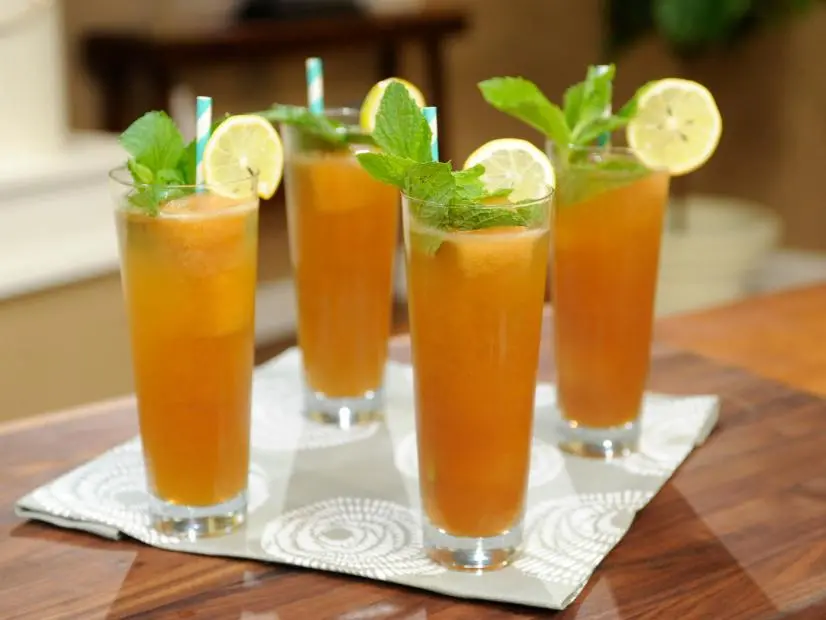 Sparkling Peach Tea Recipe | Geoffrey Zakarian | Food Network
