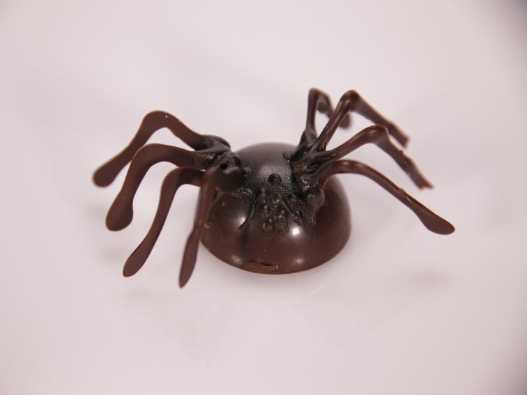 Infested Coconut Tapioca-Filled Chocolate Spiders Recipe | Food Network