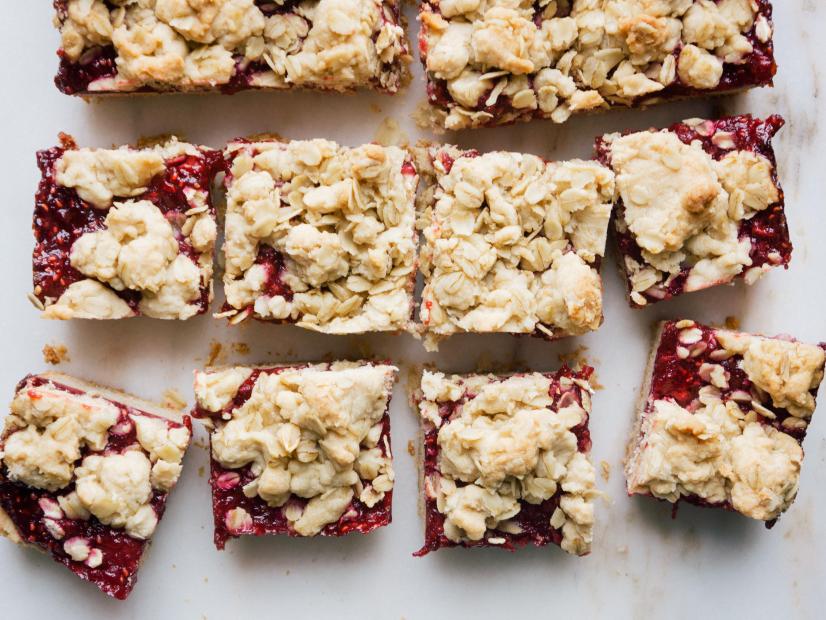 Apple-Raspberry Crumb Bars Recipe | Samantha Seneviratne | Food Network