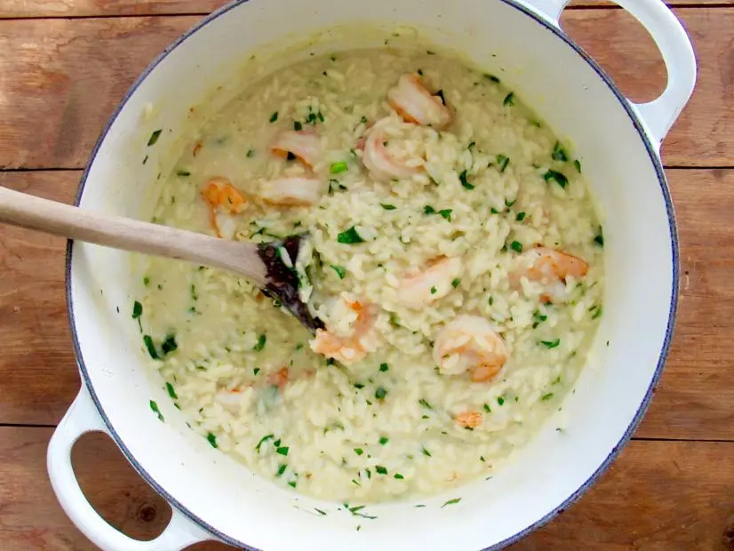 Shrimp Risotto Recipe | Katie Workman | Food Network