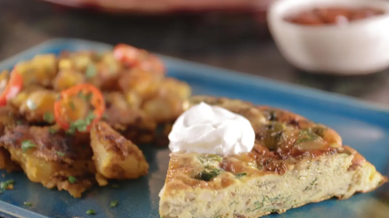 Persian Baked Omelette Recipe | Bobby Flay | Food Network