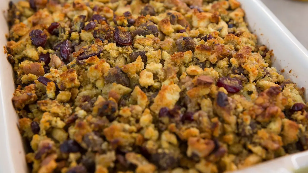 Cranberry-Walnut Stuffing Recipe | Valerie Bertinelli | Food Network