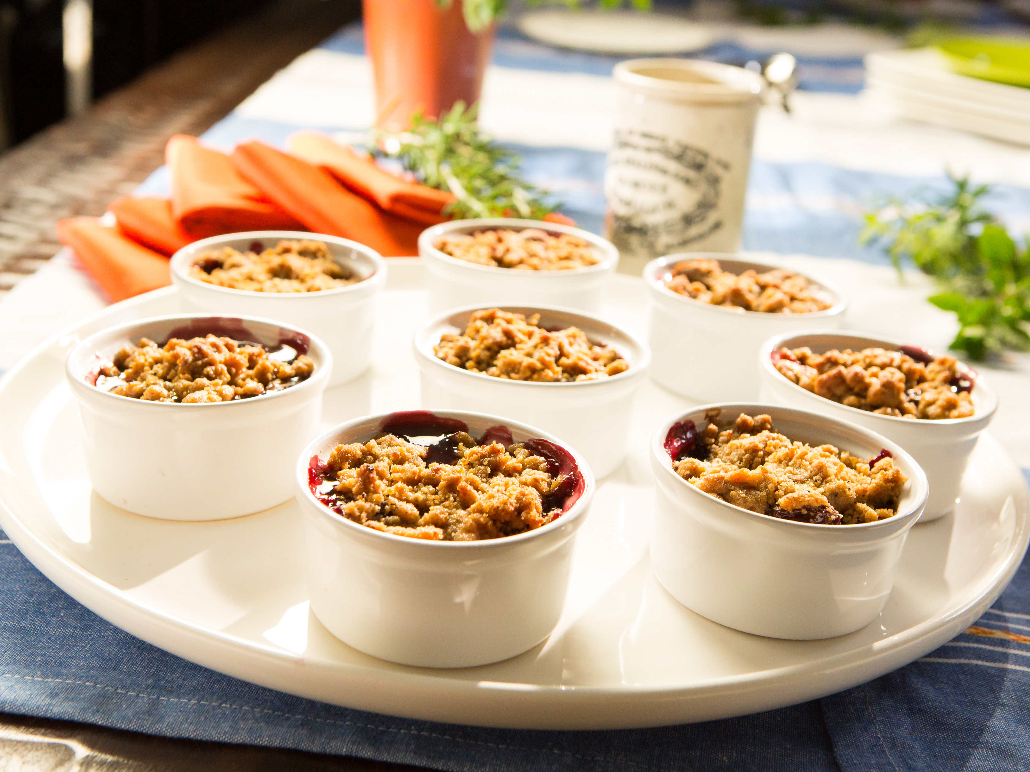 Mini Cherry Crumbles Recipe - Chef's Resource Recipes