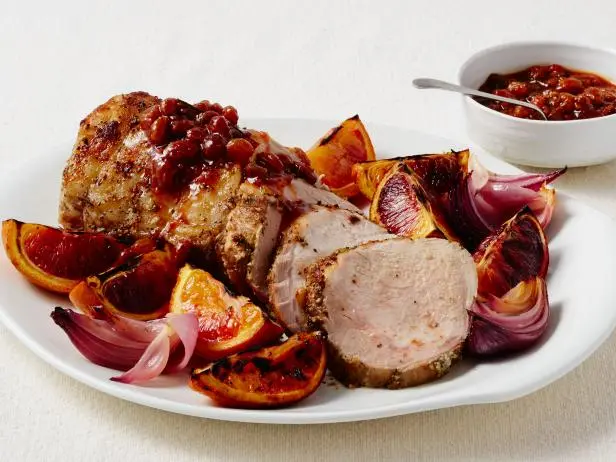 Roast Pork Loin with Blood Orange Mostarda Recipe - Chef's Resource Recipes
