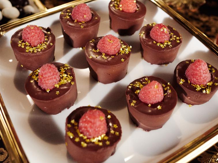 Raspberry-Cherry Chocolate Poppers Recipe | Giada De Laurentiis | Food ...