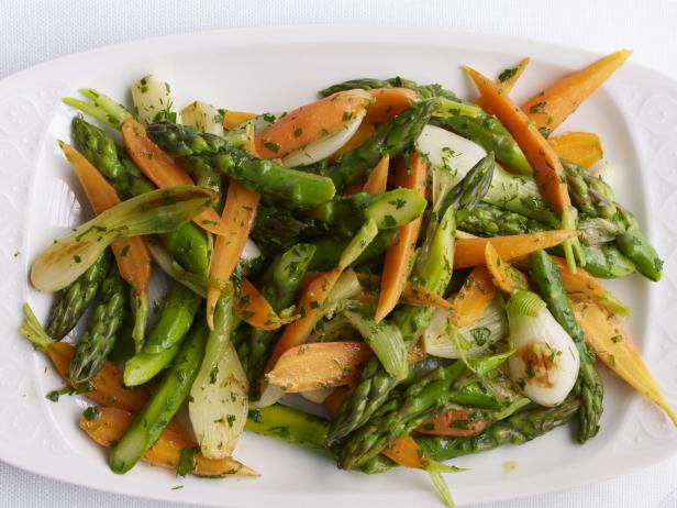 Spring Vegetables with Warm Vinaigrette Recipe | Food Network Kitchen ...