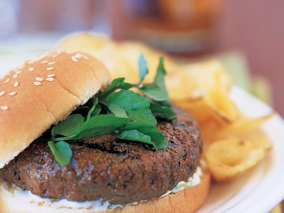 Firecracker Burgers with Cooling Lime Sauce Recipe | Food Network