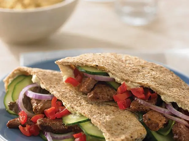 Greek-Style Beef Pita Recipe - Chef's Resource Recipes
