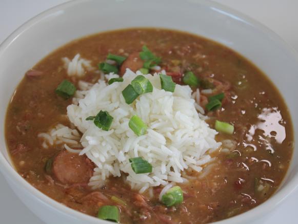 Chicken and Turkey Gumbo Recipe | Robert Irvine | Food Network