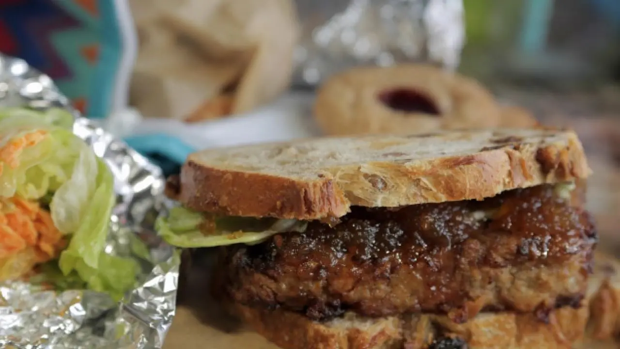 Fried Meatloaf Sandwich with Green Tomato Jam Recipe | Damaris Phillips ...