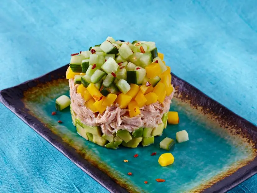 Tuna Timbale Tower Recipe | Food Network