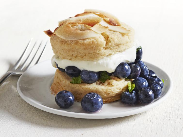Blueberry Shortcakes with Coconut-Lime Whipped Cream Recipe | Food ...
