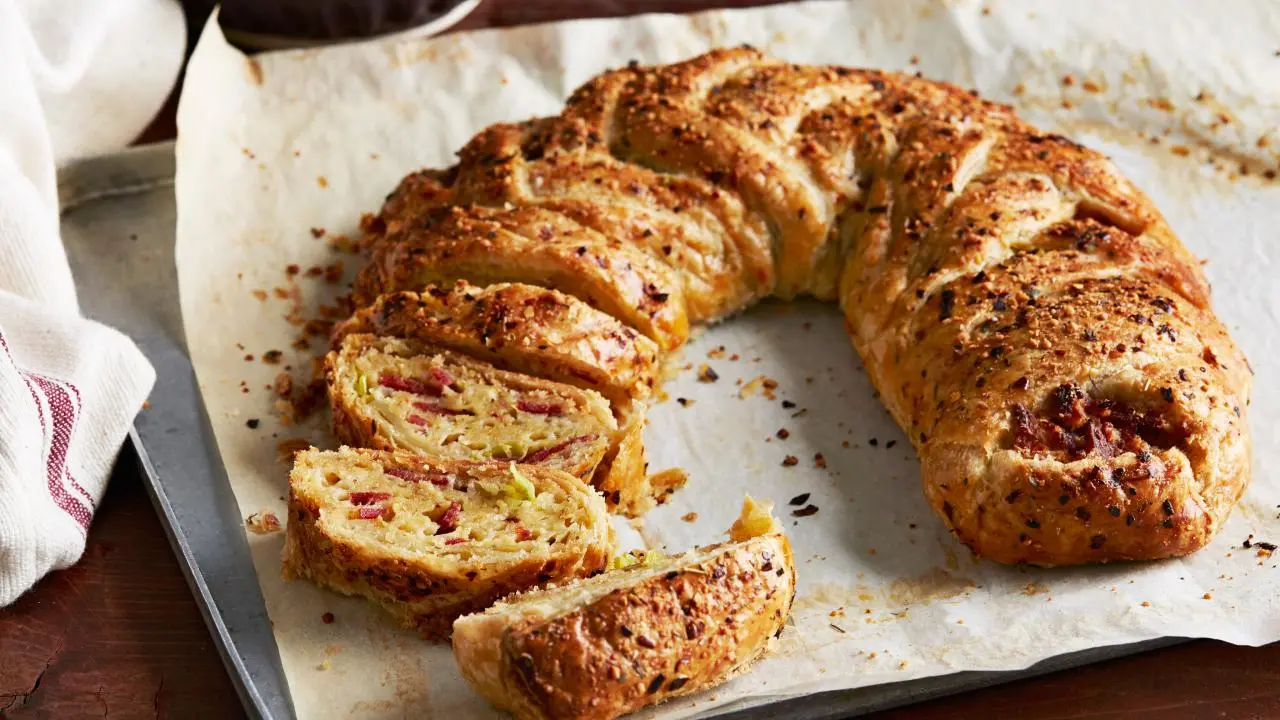 Puff Pastry Pepperoni Pizza Roll Recipe | Food Network Kitchen | Food ...