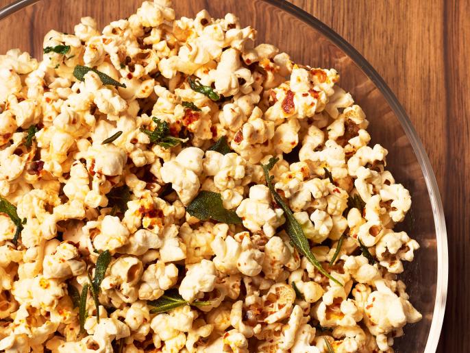 Aleppo Popcorn with Parmesan and Herbs Recipe | Scott Conant | Food Network