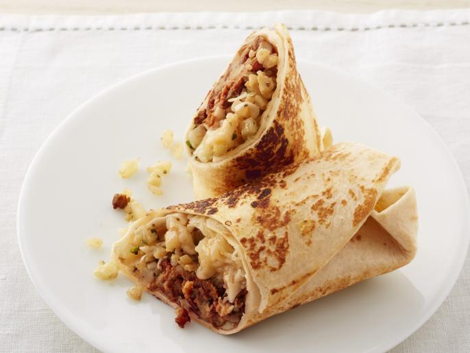 Cauliflower-Chorizo Burritos Recipe | Marcela Valladolid | Food Network
