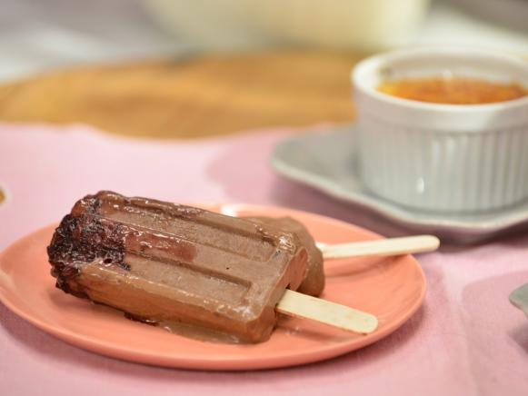 Chocolate-Cherry Pudding Pops Recipe | Food Network