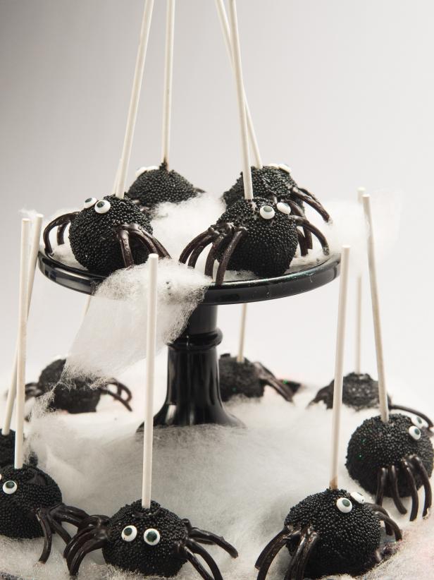 Spider Cake Pops Recipe | Food Network