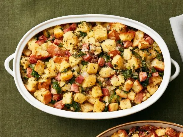 Cornbread Stuffing with Ham Recipe - Chef's Resource Recipes