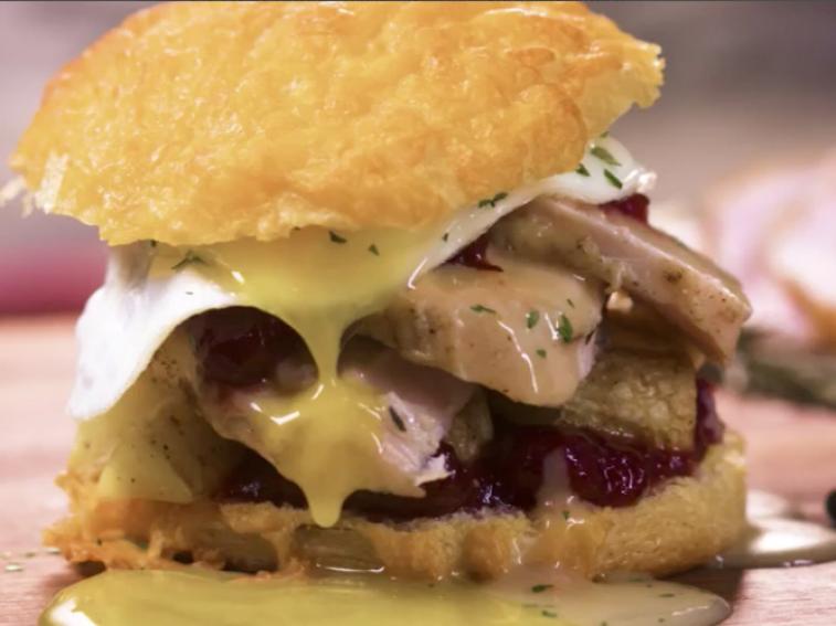 Thanksgiving Turkey Biscuit Sandwiches Recipe | Food Network Kitchen ...