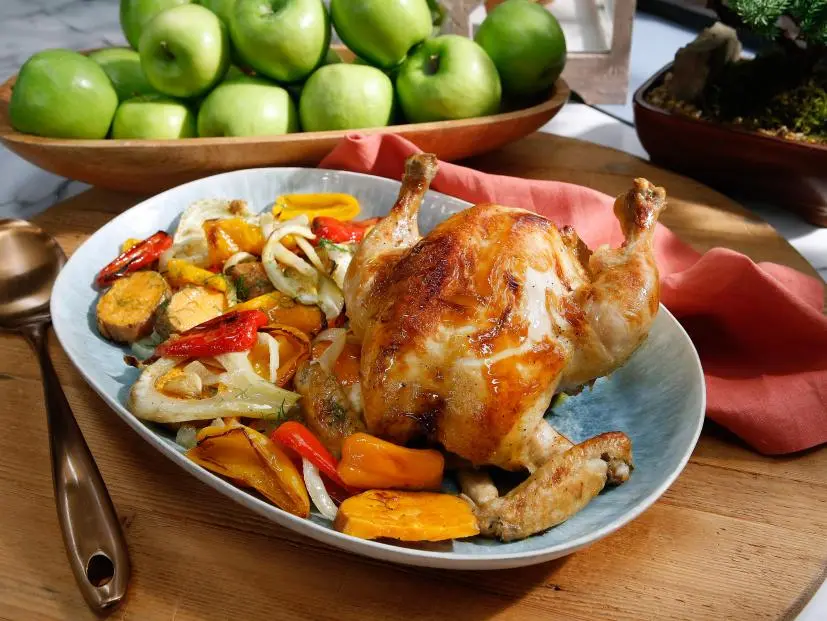 Hot Tub Chicken with Roasted Fennel and Sweet Potato Recipe | Jeff ...