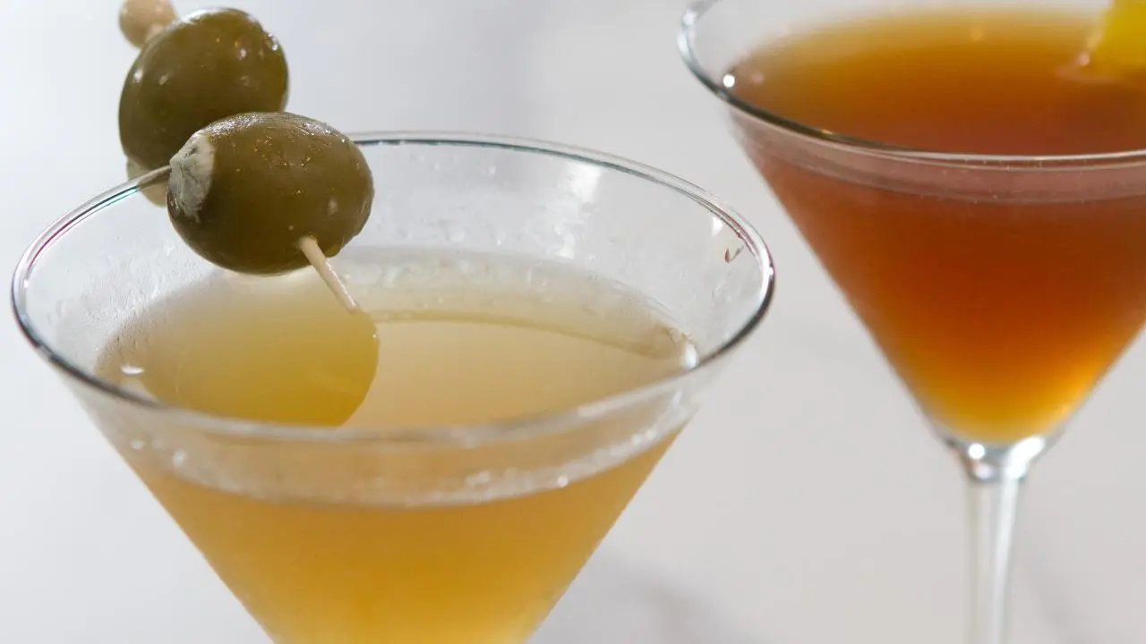 Filthy Dirty Martini with Blue Cheese-Stuffed Olives Recipe | Trisha ...