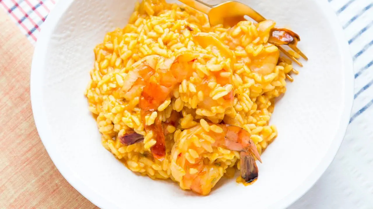 Pressure-Cooker Shrimp and Saffron Risotto Recipe | Food Network ...