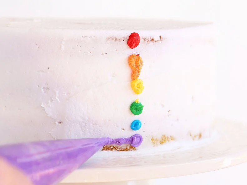 How to Make a Stunning Rainbow Cake with Gold Ombre Layers : Food ...