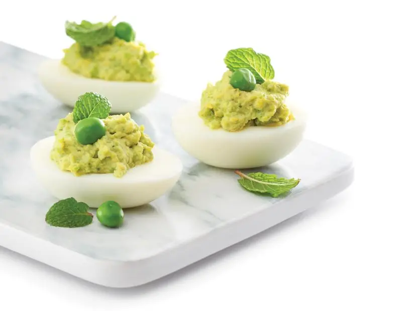Spring Pea Deviled Eggs Recipe | Food Network