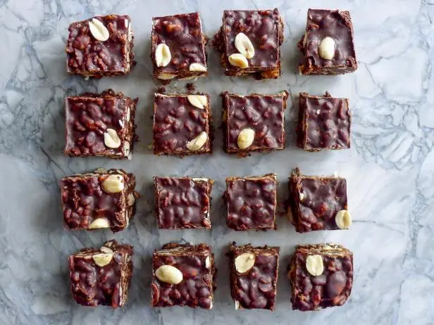 Chocolate-Salted Peanut Crunch Squares Recipe | Silvana Nardone | Food ...