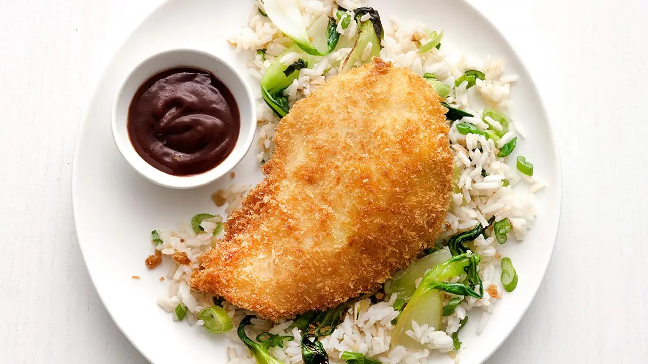 Chicken Katsu with Ginger Rice Recipe | Food Network Kitchen | Food Network
