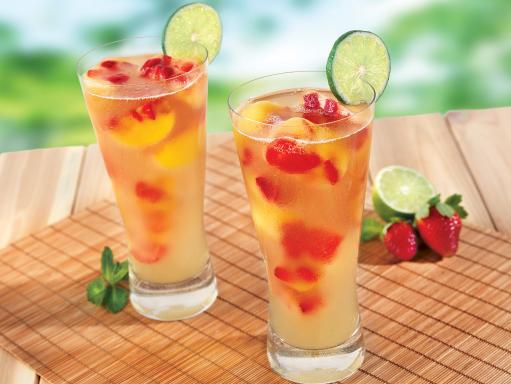 Fruit-Flavored Iced Green Tea Recipe | Food Network