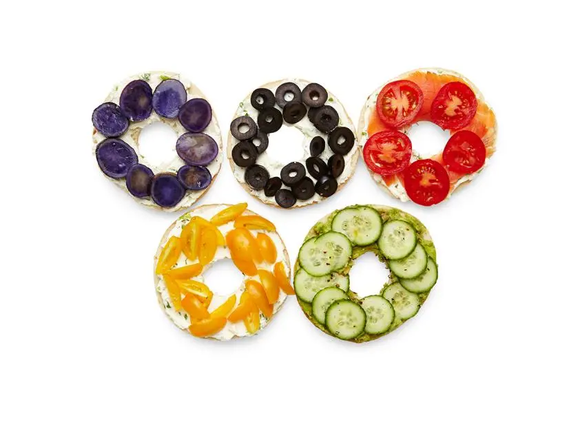 Olympic Rings Bagel Bar Recipe | Food Network Kitchen | Food Network