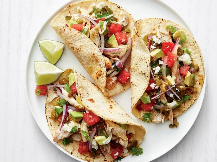 Chicken-Watermelon Tacos Recipe | Food Network Kitchen | Food Network