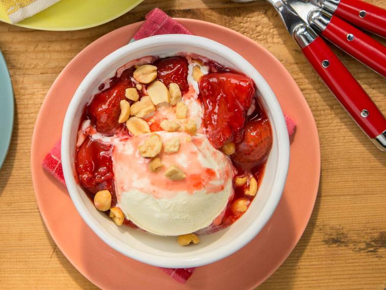 Strawberry Sundae Sauce Recipe | Jeff Mauro | Food Network
