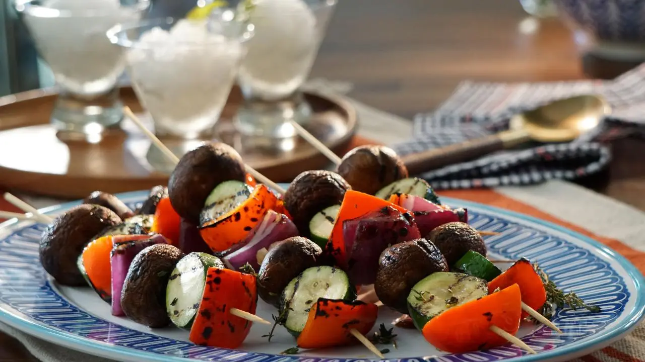 Grilled Vegetable Kebabs Recipe | Food Network