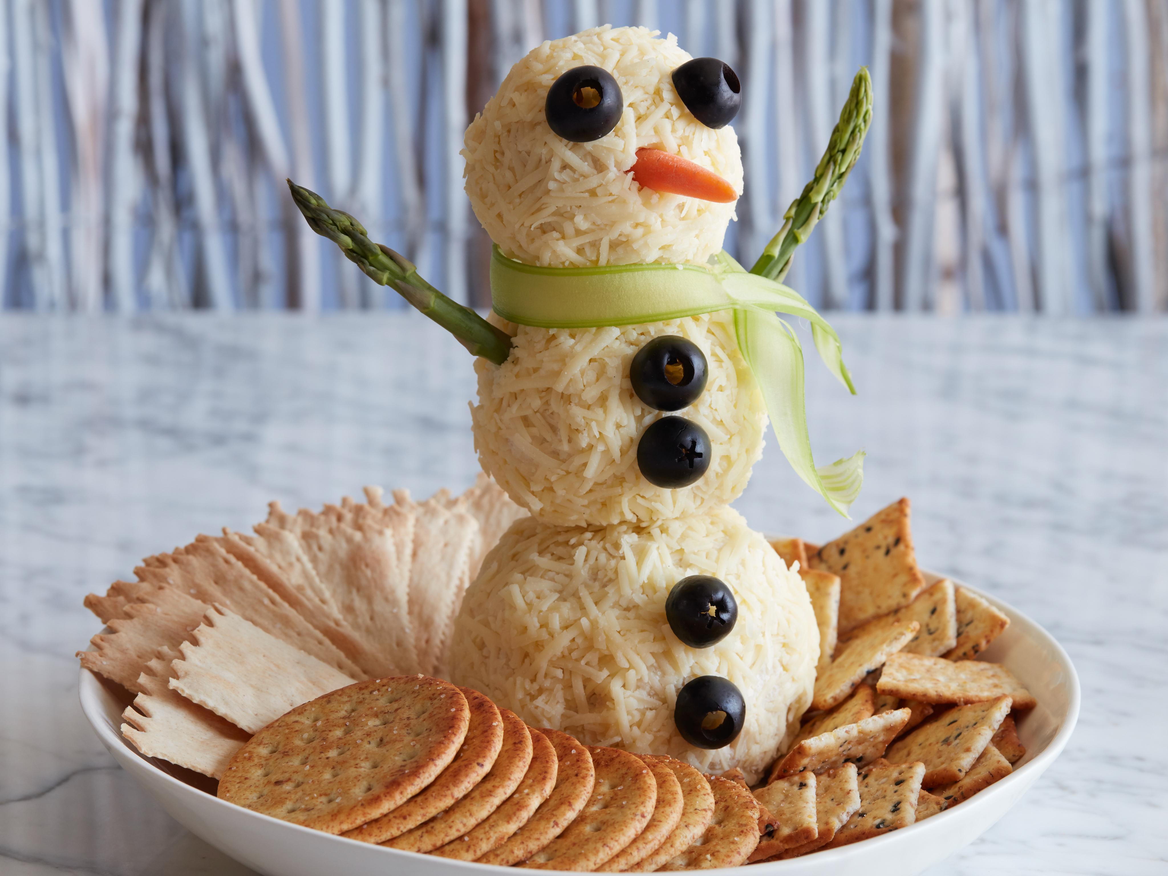 Snowman Cheese Ball Recipe