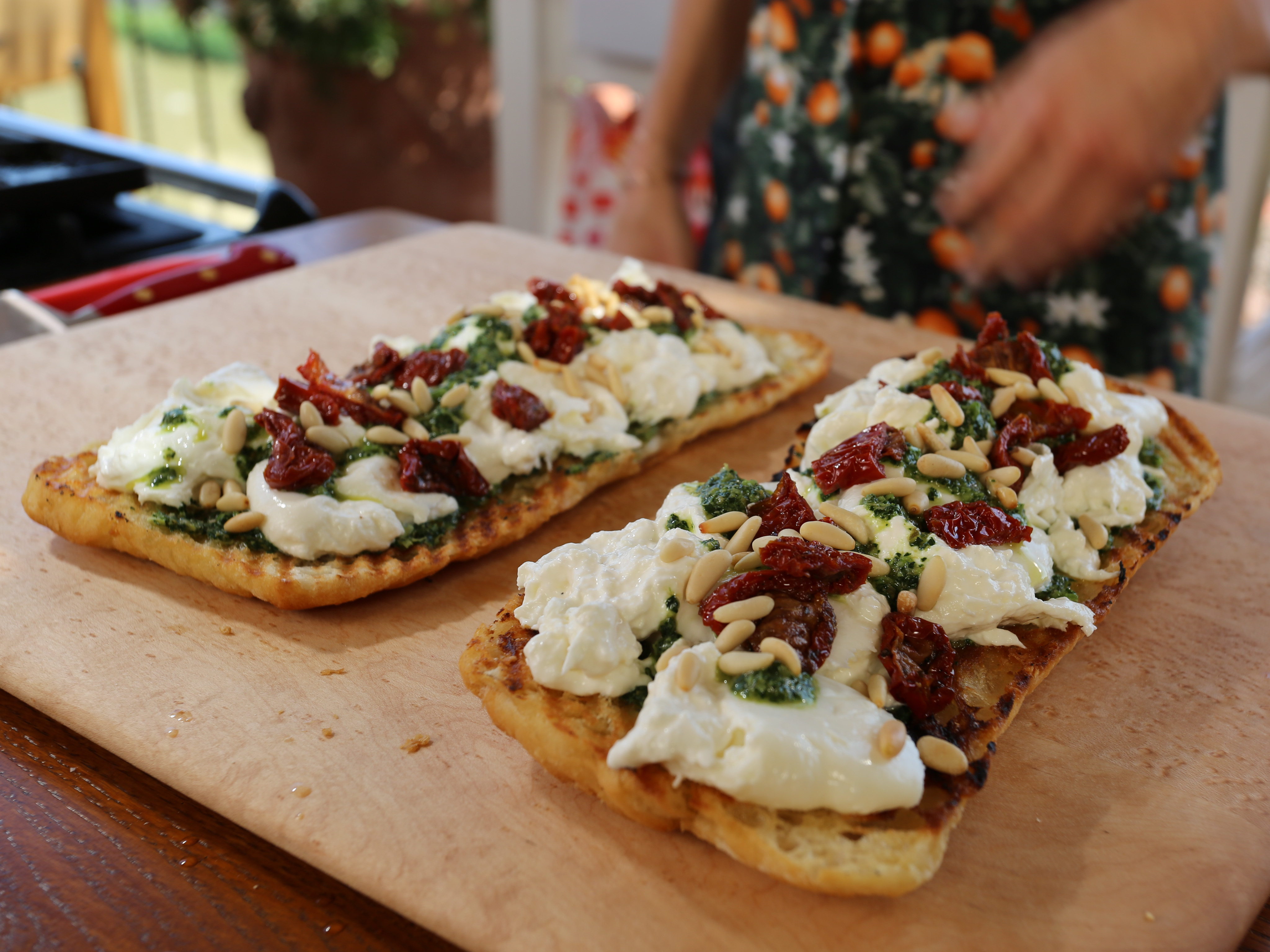 Burrata and Kale Salsa Verde Bruschetta Recipe - Chef's Resource Recipes