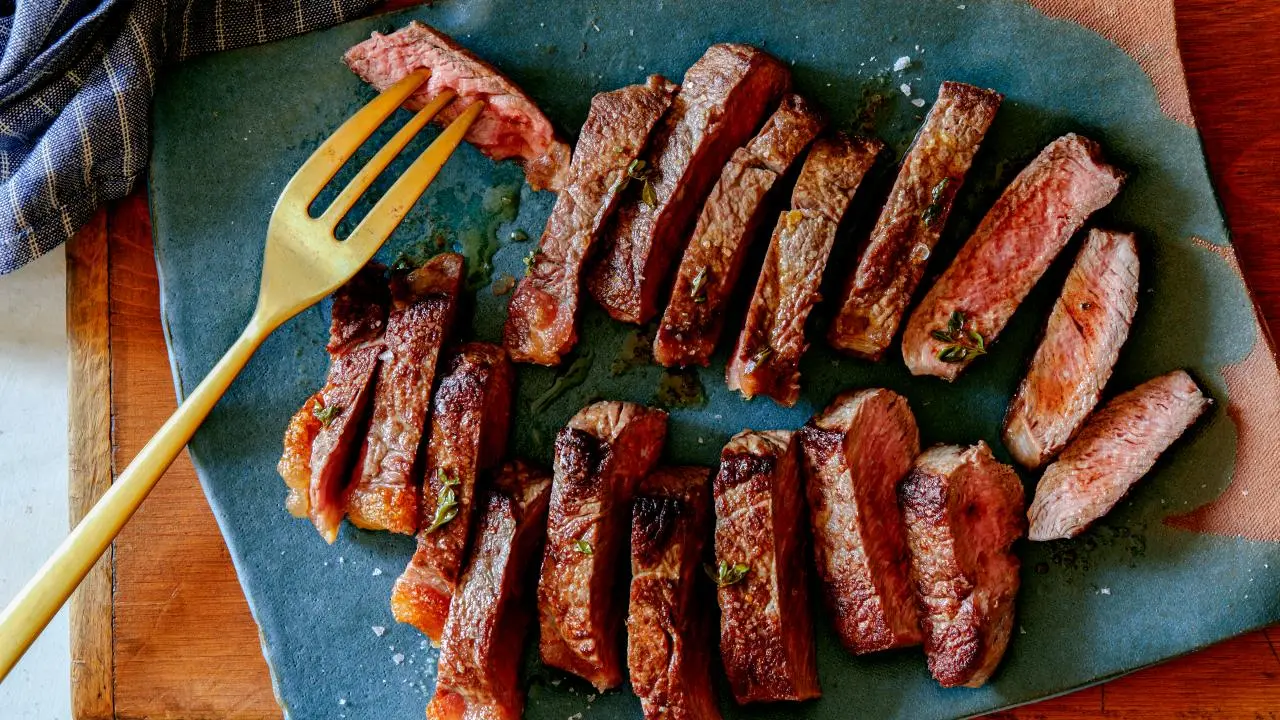 NY Strip Steaks Recipe | Tyler Florence | Food Network