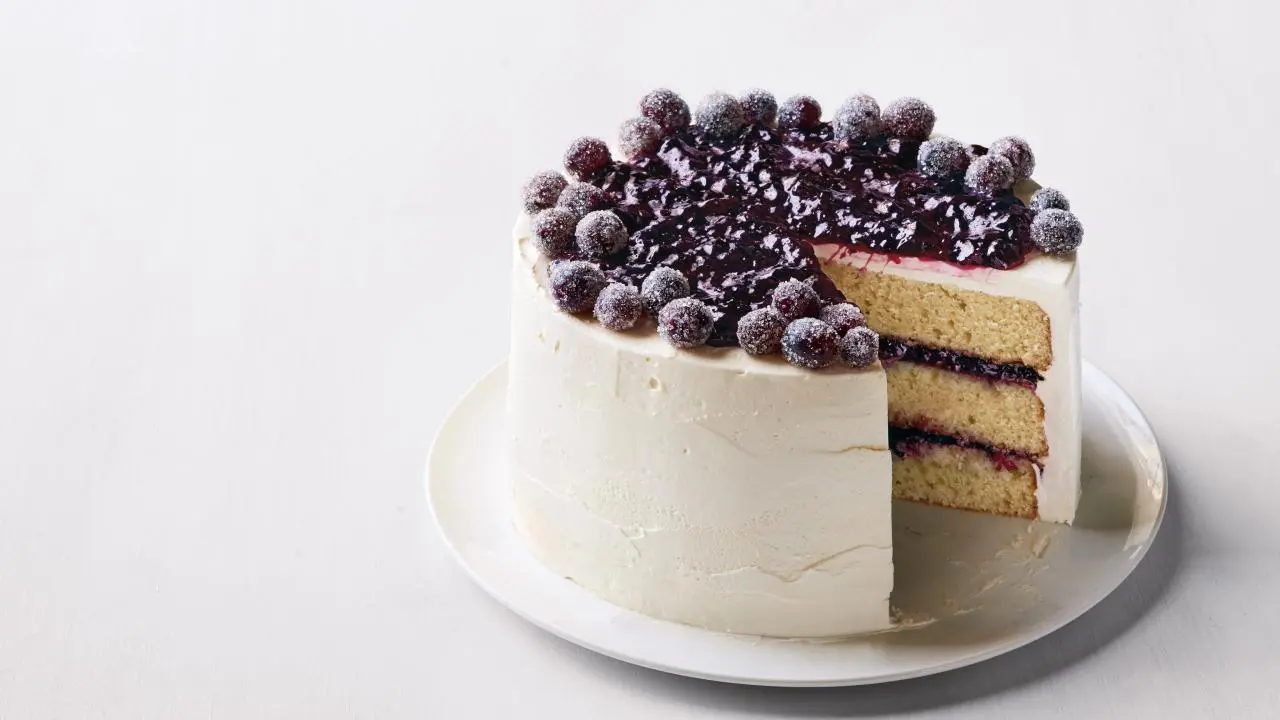 grape vanilla cake