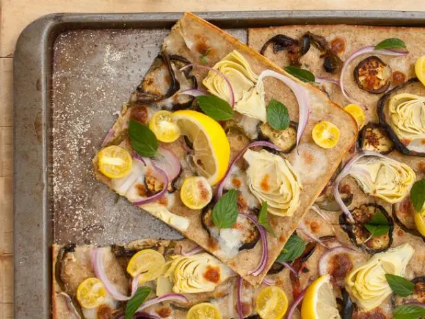 Greek Pizza with Pourable Crust Recipe - Chef's Resource Recipes