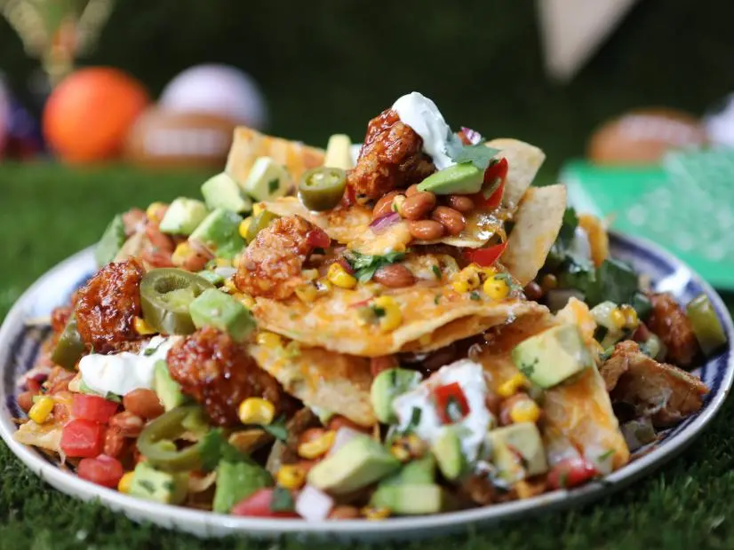 Loaded Barbecue Chicken Nachos Recipe | Food Network Kitchen | Food Network