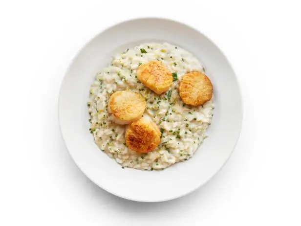 Lemon-Herb Risotto with Scallops Recipe | Food Network Kitchen | Food ...