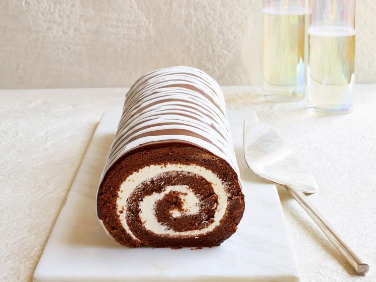 Hot Cocoa Cake Roll Recipe | Food Network Kitchen | Food Network