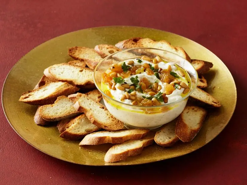 Whipped Ricotta with Raisins and Pine Nuts Recipe | Food Network ...